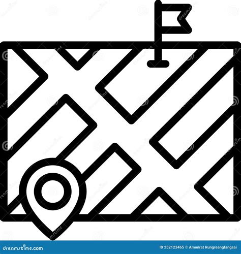 Pin And Flag On Map Icon Location Map And Navigation Vector Stock Vector Illustration Of