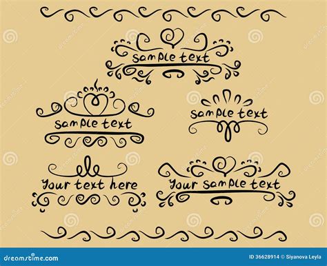 Vignette Place For Your Text Stock Vector Illustration Of Nature Decor