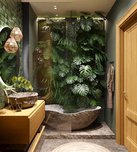20 Luxurious Bathroom Garden Ideas With Plants Design Swan