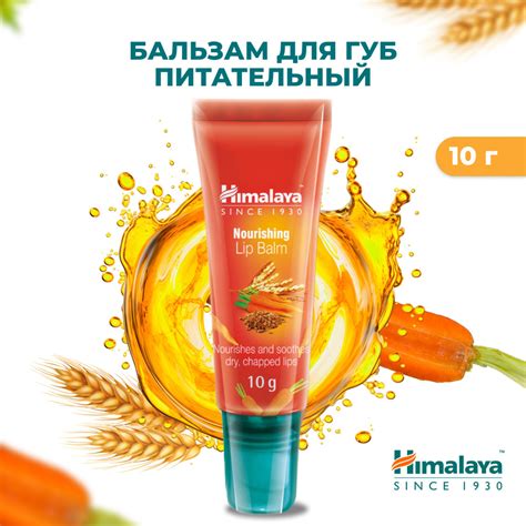 Himalaya Since 1930 Бальзам для губ питательный, увлажняющий и ...