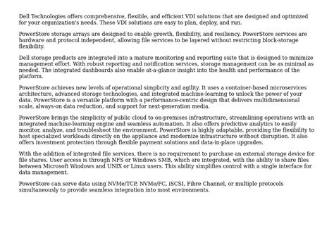 Design Guide Introduction Vdi Design Guide—citrix Virtual Apps And Desktops On Dell Powerstore