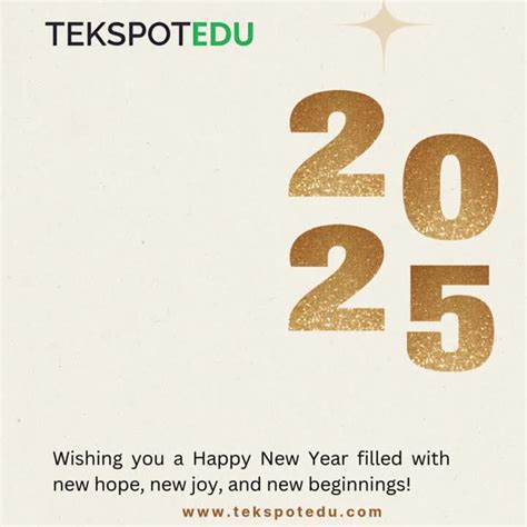 Tekspotedu On Linkedin Newyear Newyearwishes2025 Tekspotedu