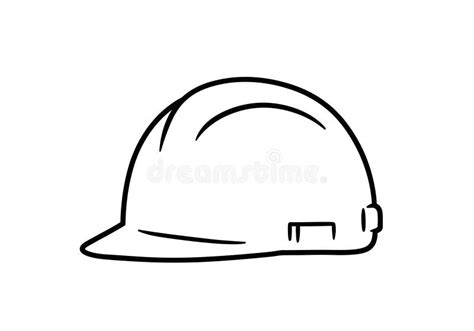 White Hard Hat Clip Art Stock Vector Illustration Of Secure 362663124