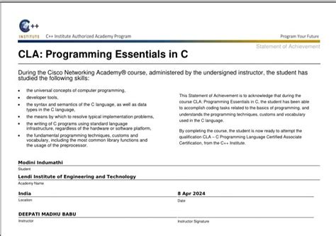 Modini Indumathi On Linkedin Hello Connections Im Glad To Share My First Certificate C