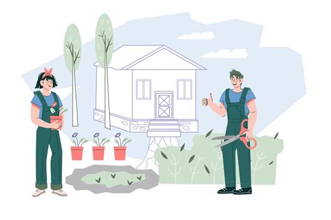 Arrière Plan De Bannière De Services De Jardinier Professionnel Avec