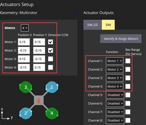 Configure And Assign Actuators In QGC