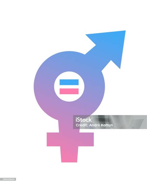 Simbol Kesetaraan Gender Pria Dan Wanita Tanda Logo Desain Konsep Ikon