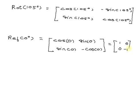 Solved 1 Point Find The Matrix That Represents A Rotation