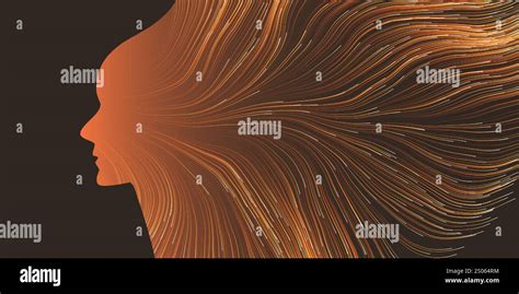 Dark Futuristic Artificial Technology Concept With Flow Of Glowing Neural Connections Forming A