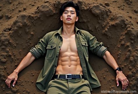 Korean Muscle Man Prompts Stable Diffusion Online