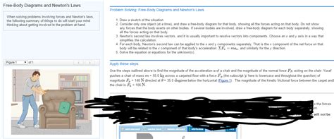 Solved Free Body Diagrams And Newton S Laws Problem Solving Chegg