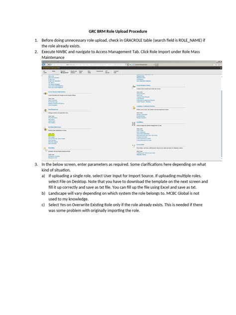Grc Brm Role Upload Procedure Pdf