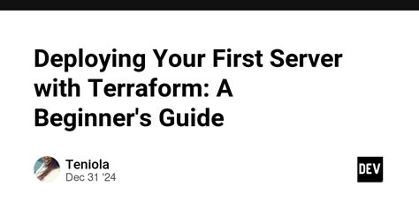 Deploying Your First Server With Terraform A Beginners Guide Dev Community