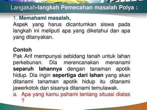 Contoh Soal Pemecahan Masalah Matematika Menurut Polya Dunia Sosial Riset
