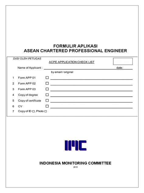 Acpe Application Forms 2015 Pdf Engineer Science And Technology