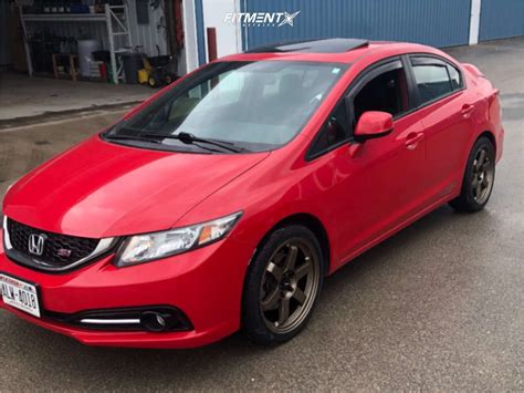 2013 Honda Civic Si With 18x8 Avid1 Av6 And Hankook 225x40 On Stock