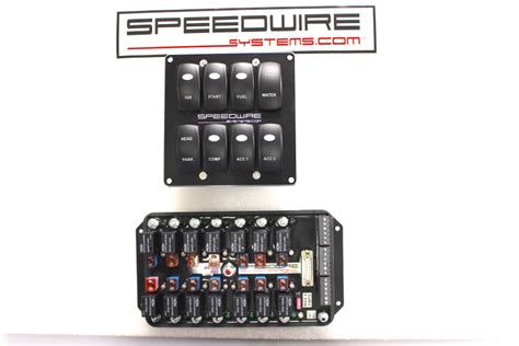 Dash Mount Switch Panel With 14 Relay Controller Speedwire Systems