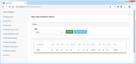 angular 7 project with asp core apis gym project