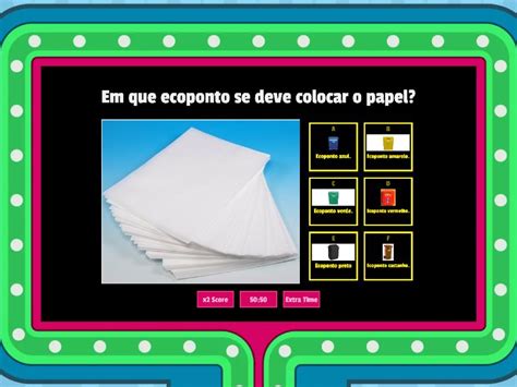 Jogo Da Reciclagem Gameshow Quiz