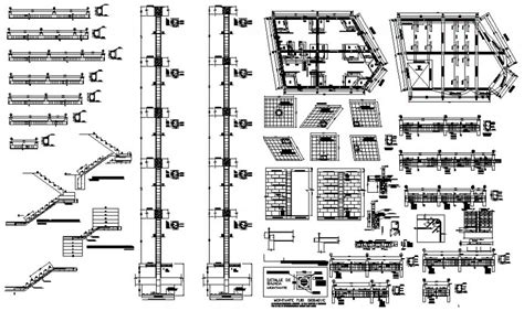 Various Rcc Structural Blocks Details Drawing In Autocad