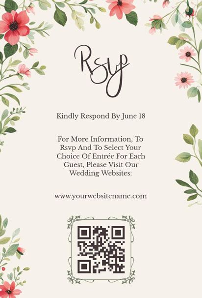 Wedding Rsvp Instructions