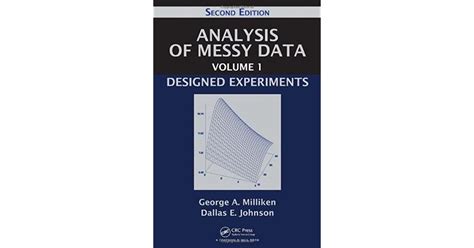 Analysis Of Messy Data Volume 1 Designed Experiments By George A Milliken