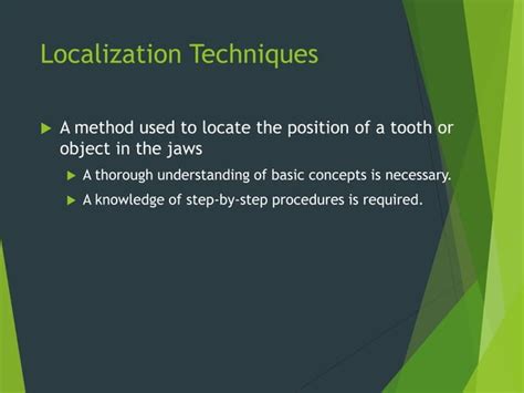 Chapter 21 Occlusal And Localization Technique Ppt