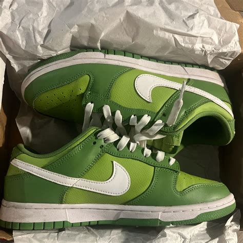 Chlorophyll Low Dunks Green Size 8 Mens Box Included Depop