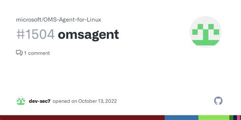 omsagent · issue 1504 · microsoft oms agent for linux · github