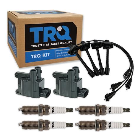 Amazon.com: TRQ Ignition Kit Ignition Coil Spark Plugs Wire Set Compatible with 1997-2001 Toyota ...