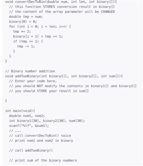 Solved Write A C Program To Read Two Decimal Numbers Each