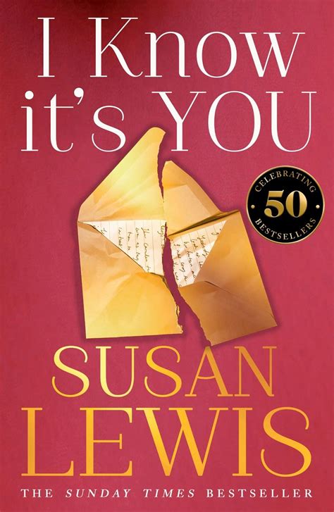 I Know Its You By Susan Lewis Paperback 9780008471958 Buy Online