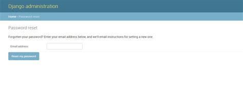 Python Reseting The Password Using Django Authentication Stack Overflow