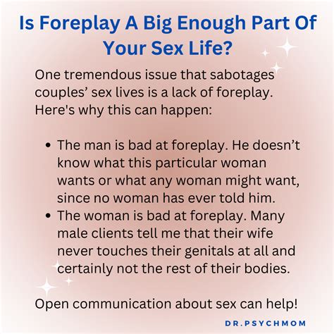 Is Foreplay A Big Enough Part Of Your Sex Life By Dr Samantha
