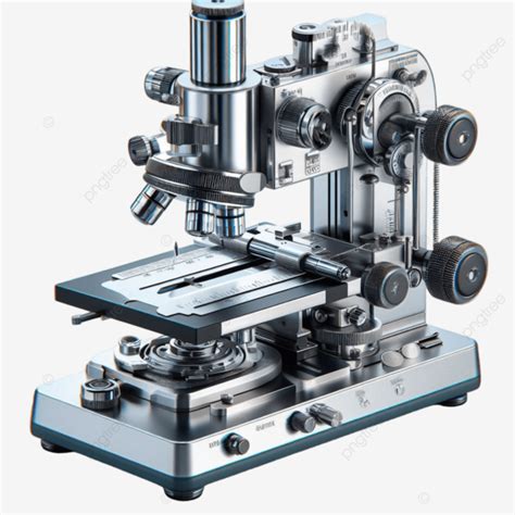 Microscope Is Shown On Top Of A Platform Background On Top Of A