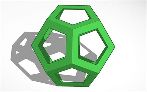 3d Design Hollow Dodecahedron Tinkercad