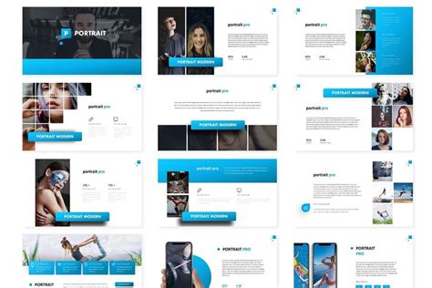 Portrait Google Slides Template Business Server Keynote Template Google Slides Template
