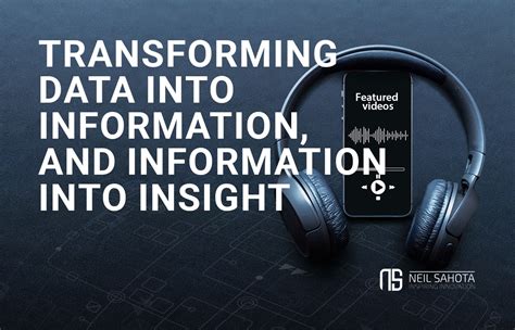 Art Meets Science Transforming Data Into Information And Information Into Insight Neil