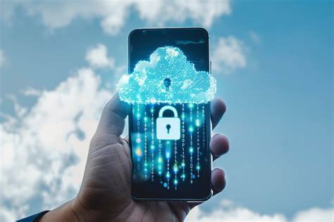 Cyber Security On Cloud Technology Concept Securing Premium Ai Generated Image