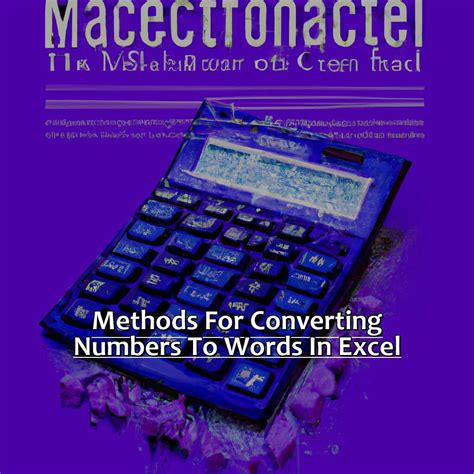 converting numbers into words in excel manycoders