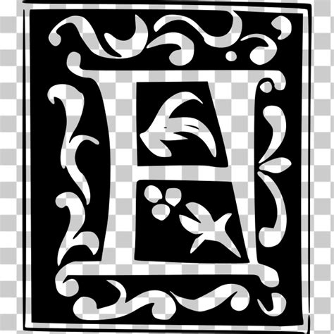 Free Svg Vector Illustration Of Decorative Letter B Nohat Cc