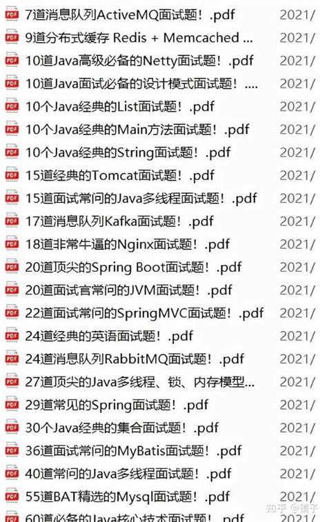 互联网一线大厂面试题分享！这60道全套java核心技术面试题还附带答案够你进大厂了~ 知乎