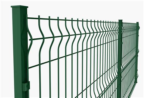 Triangle Bend 3d Curved Welded Wire Mesh Panel Pvc Coated Security