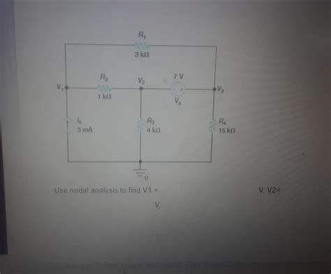 Solved Use Nodal Analysis To Find V Chegg Com