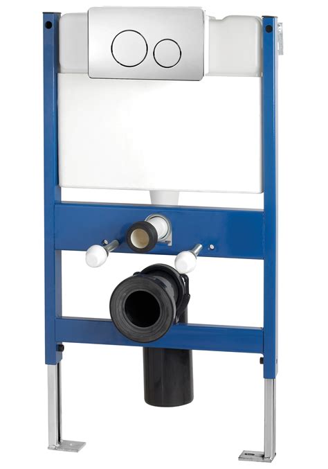 Pura Reduced Height Wall Hung WC Frame With Front Dual Flush Plate