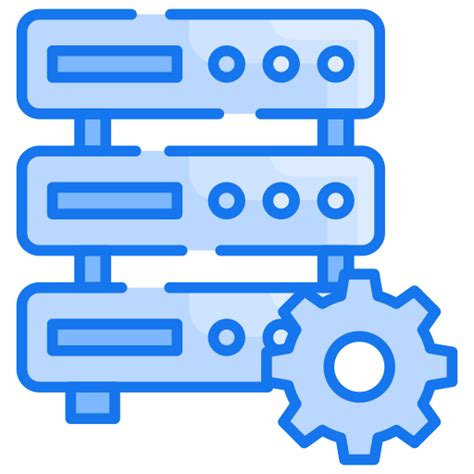 Dedicated Server Generic Blue Icon