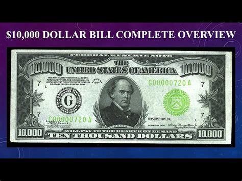 What Did The 10 000 Bill Look Like