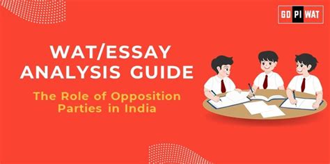 Wat Analysis Guide The Role Of Opposition Parties In India Gd Pi Wat