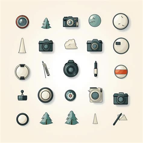 premium photo signs of different object photo camera christmas tree