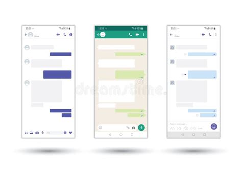 Messenger Ui Template Social Communication App Mockup Chat